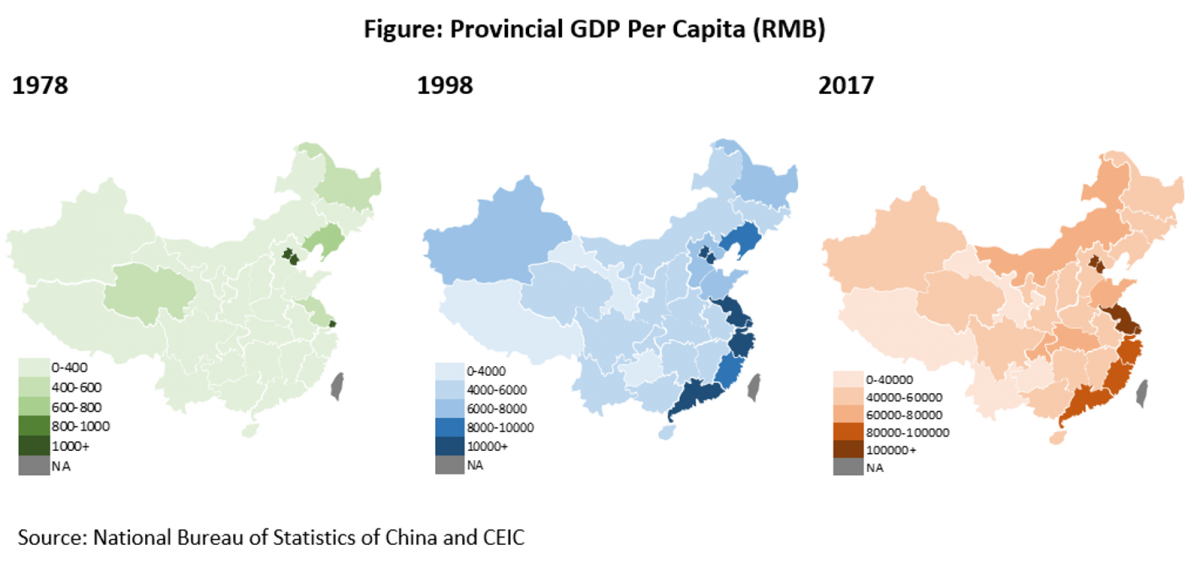 From Shanghai to Gansu: Growing Regional Disparities in China – Causes ...
